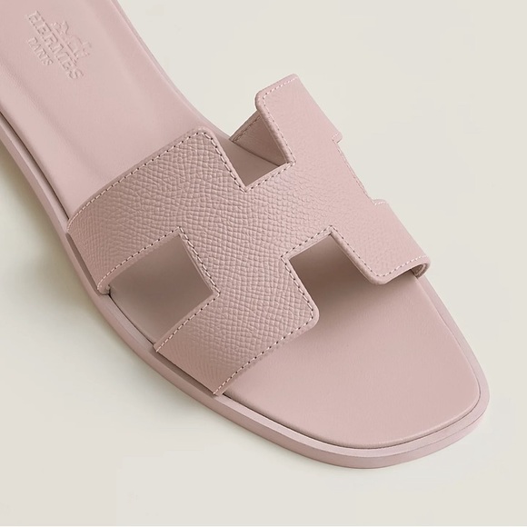 Hermes | Shoes | Hermes Oran Womans Sandal Size Eur 39 Rose Porcelaine ...